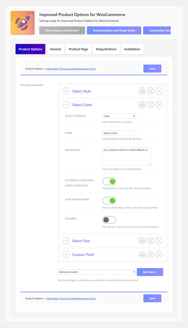 Improved Product Options - WooCommerce WP Plugin | InkThemes