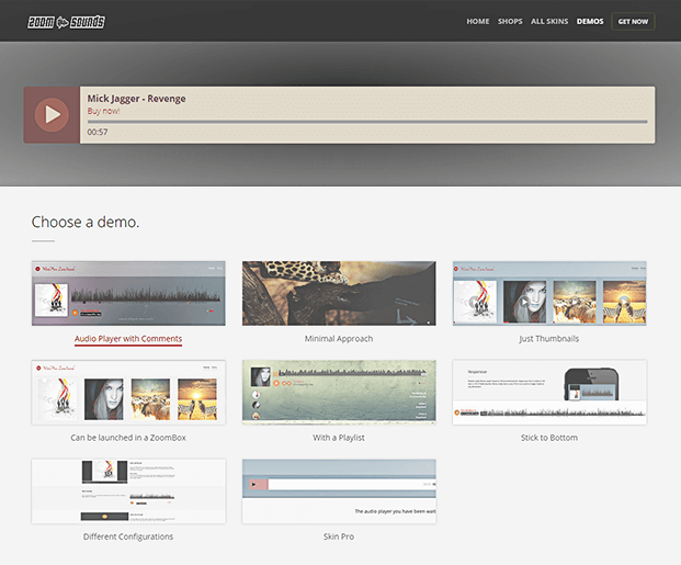 ZoomSounds - WordPress Audio Player Plugin With Playlist | InkThemes