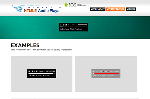 Premium WordPress HTML5 Audio Player Plugin | InkThemes