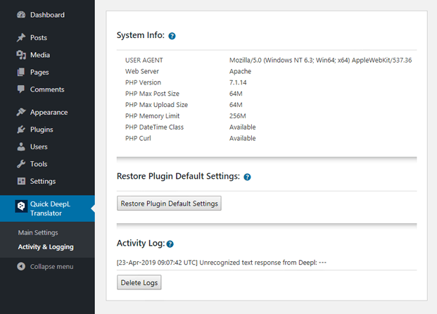 Quick DeepL - Translator WordPress Plugin | InkThemes
