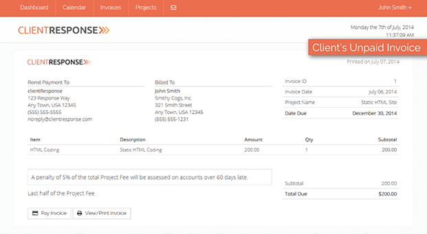 clientResponse - Client Management PHP Script | InkThemes