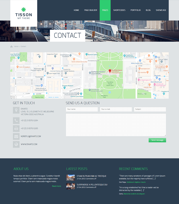 Tisson - Business WordPress Theme | InkThemes