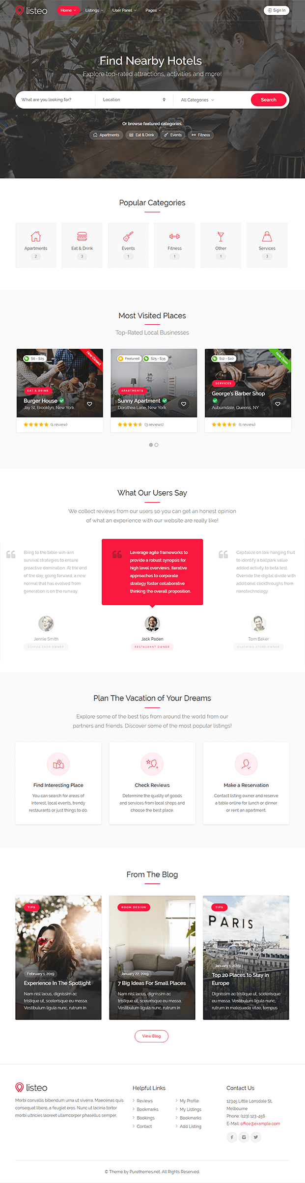 Listeo - WordPress Theme For Business Directories | InkThemes