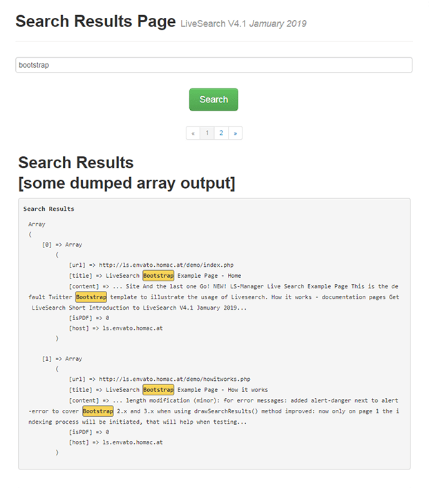 LiveSearch - PHP Search Script For Website | InkThemes