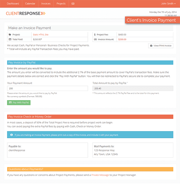 clientResponse - Client Management PHP Script | InkThemes