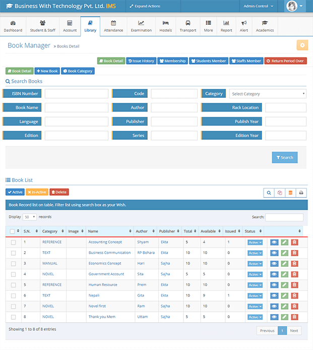 Unlimited Edu Firm - School & College Management PHP Script | InkThemes