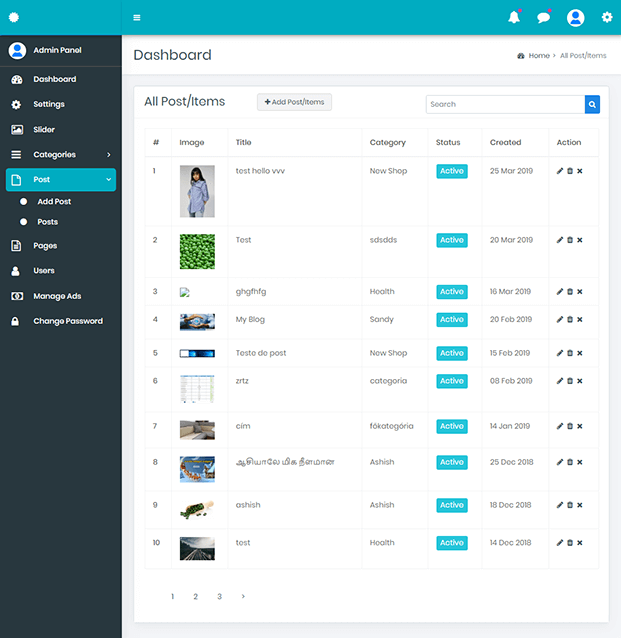 Admin Plus - PHP CMS Script For Administrator | InkThemes