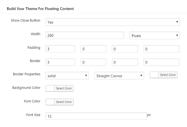 Advanced Floating Content Wordpress Plugin Inkthemes