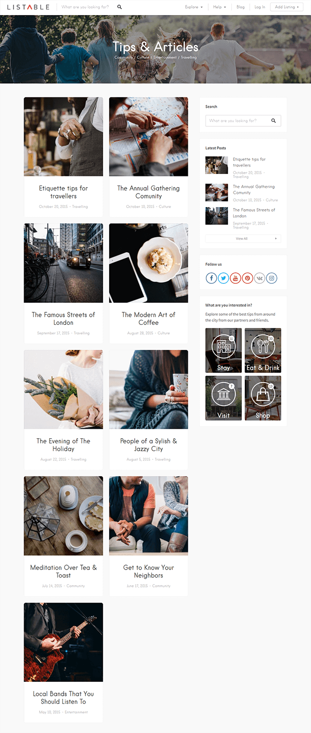 Listable - WordPress Business Directory Theme | InkThemes