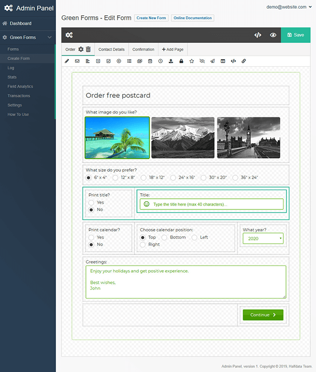 Green Forms - Form Builder PHP Script | InkThemes Green Forms - Form Builder PHP Script | InkThemes