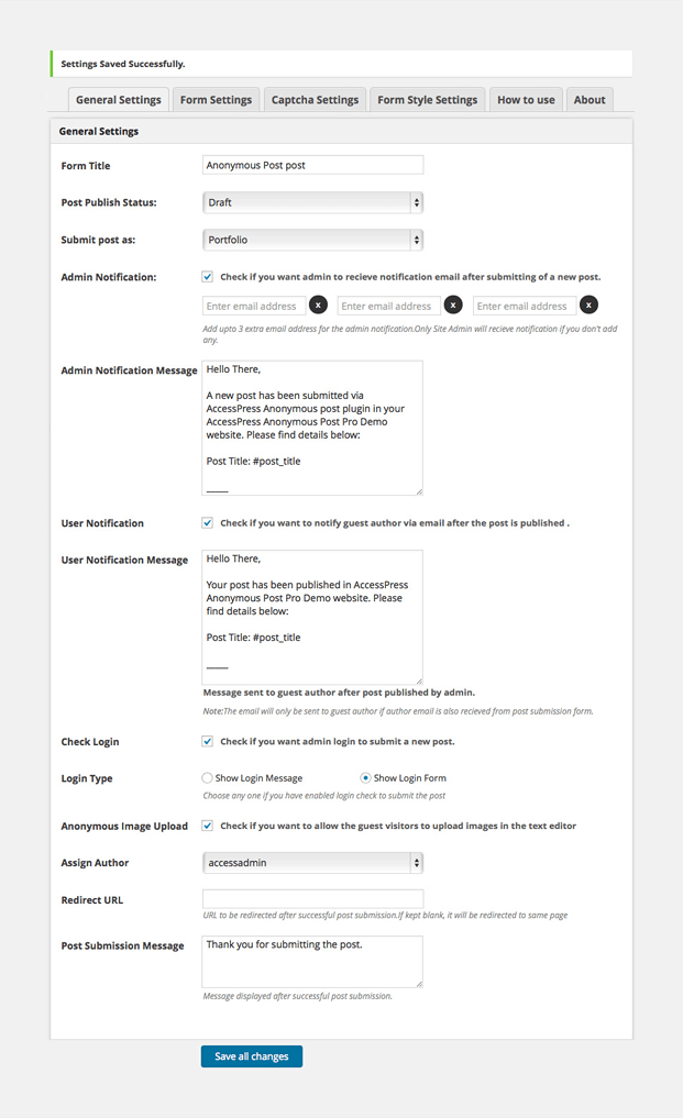 AccessPress Anonymous Post Pro - WordPress Plugin | InkThemes