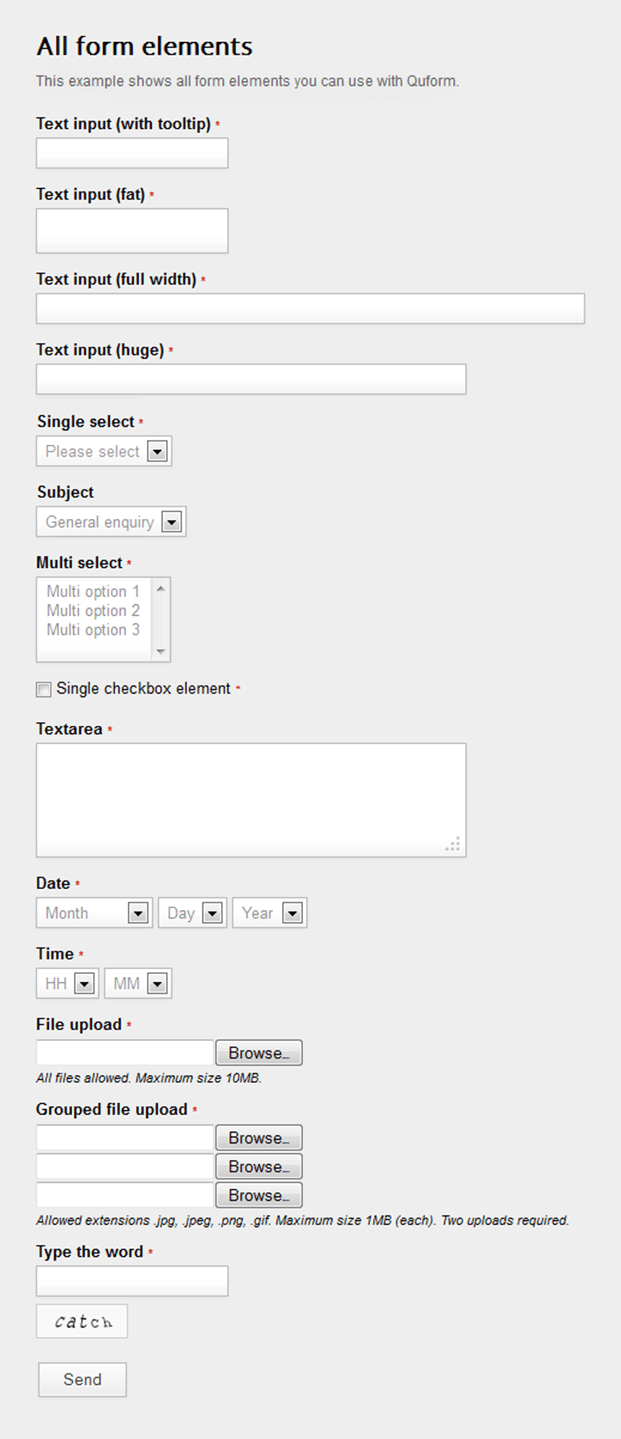 Quform - AJAX Contact Form PHP Script | InkThemes