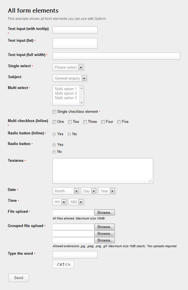Quform - AJAX Contact Form PHP Script | InkThemes