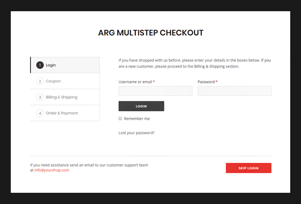 ARG WooCommerce Multistep Checkout WordPress Plugin | InkThemes