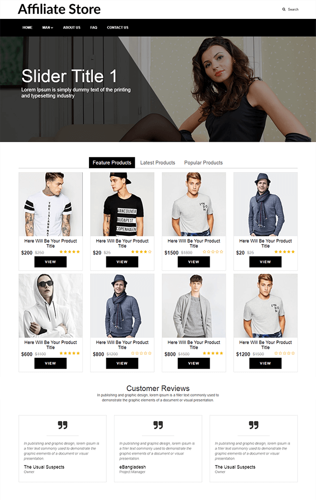 Affiliate Store PHP Script For Associated Marketing | InkThemes