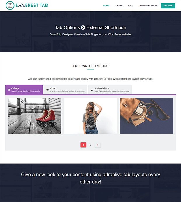 Everest Tab - WordPress Responsive Tab Plugin | InkThemes