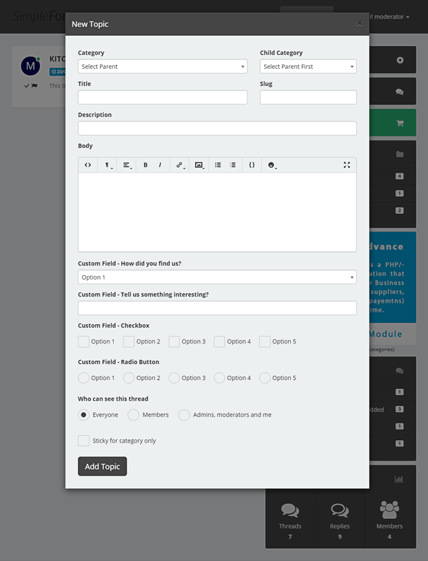Simple Forum - Community Forum PHP Script | InkThemes