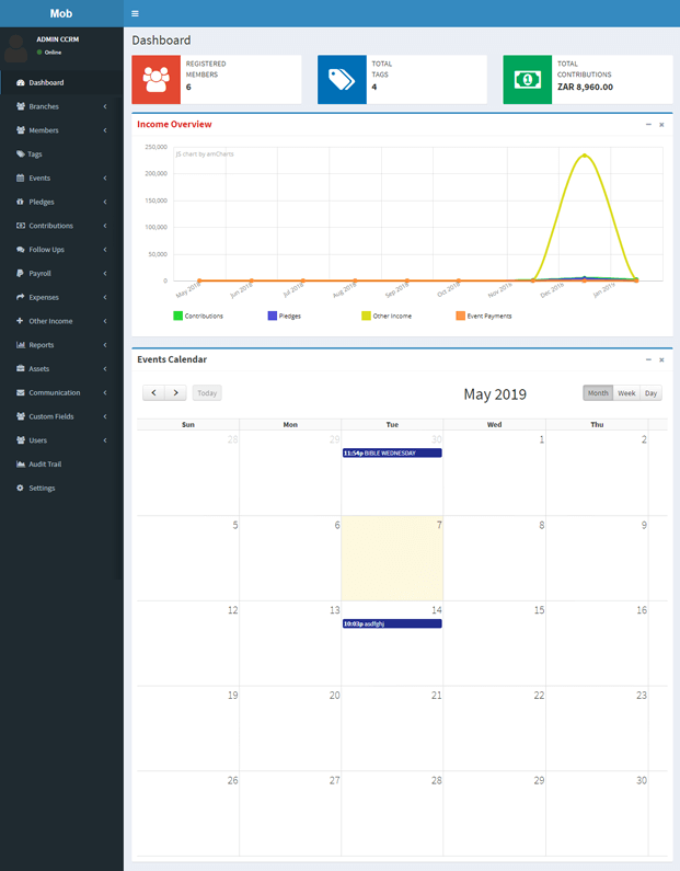 Ultimate Church Manager Software PHP Script | InkThemes