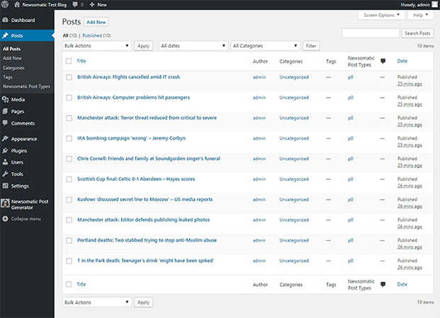 Newsomatic - WordPress News Auto Post Plugin | InkThemes