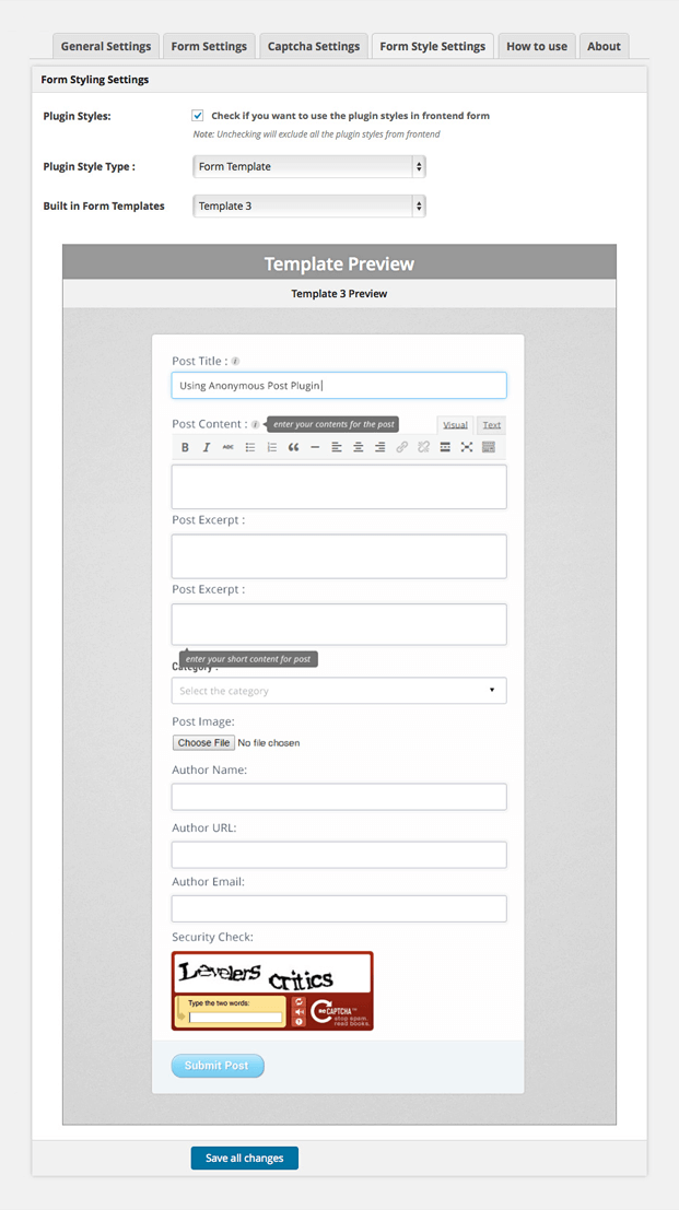 AccessPress Anonymous Post Pro - WordPress Plugin | InkThemes