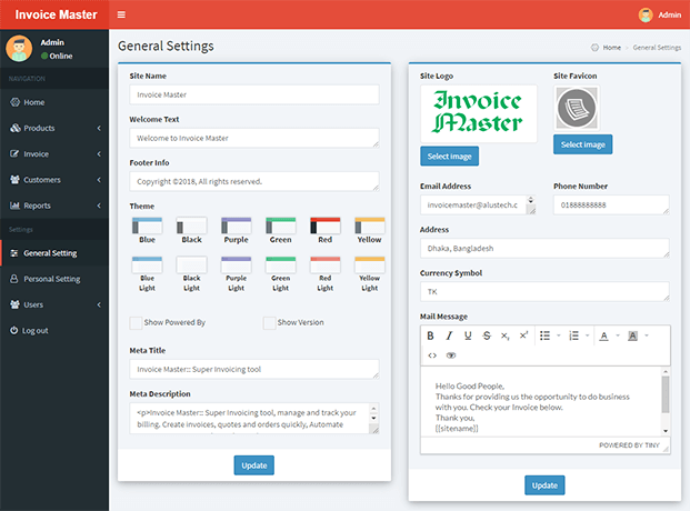 Invoice Master - Invoicing Software PHP Script | InkThemes