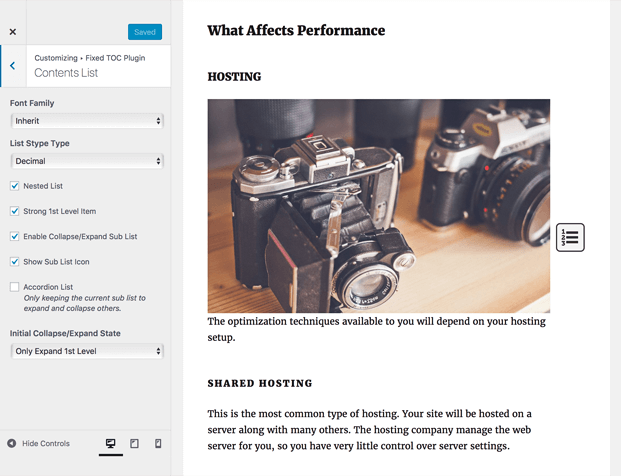 Fixed TOC - WordPress Plugin For Table Of Contents | InkThemes