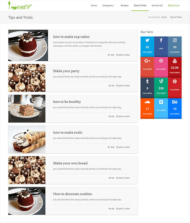 I-Chef - Advanced Recipe PHP Script | InkThemes