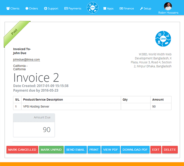 CRM Admin & Client Management Software PHP Script | InkThemes
