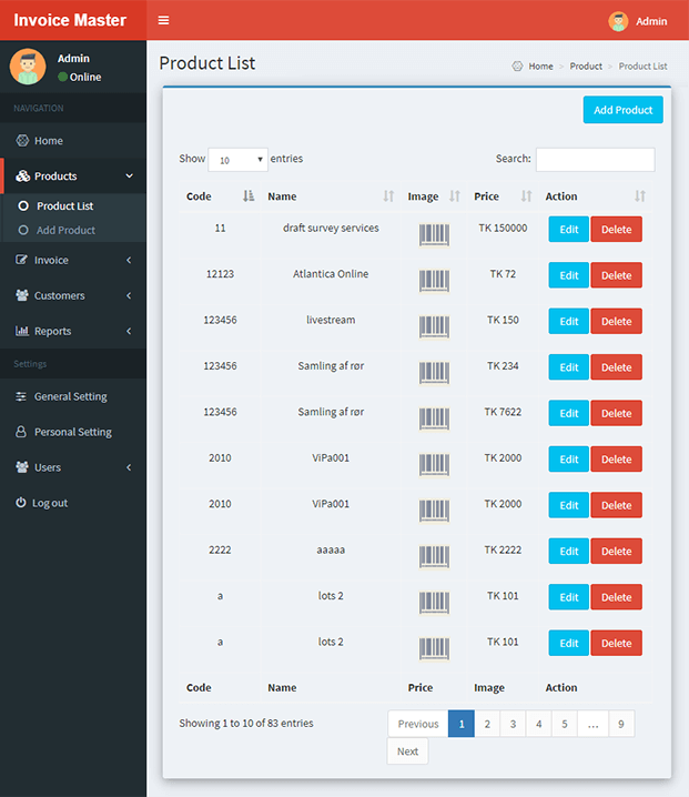 Invoice Master - Invoicing Software PHP Script | InkThemes