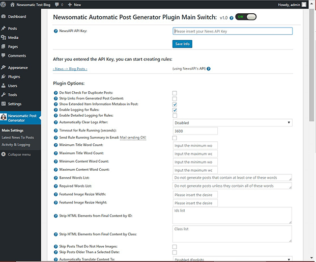 Newsomatic - WordPress News Auto Post Plugin | InkThemes