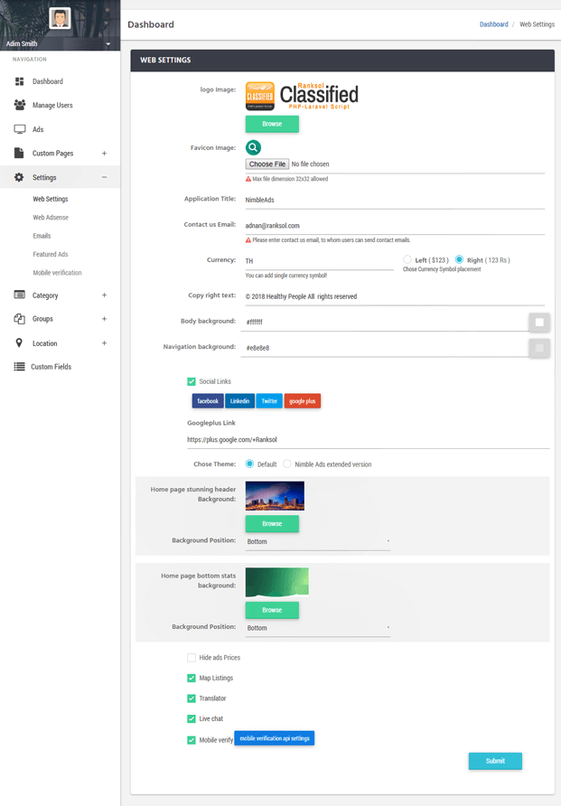 Nimble Ads - Classified Ads PHP Script | InkThemes