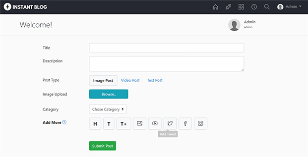 Instant Blog - Facebook Articles & Blog Post PHP Script | InkThemes