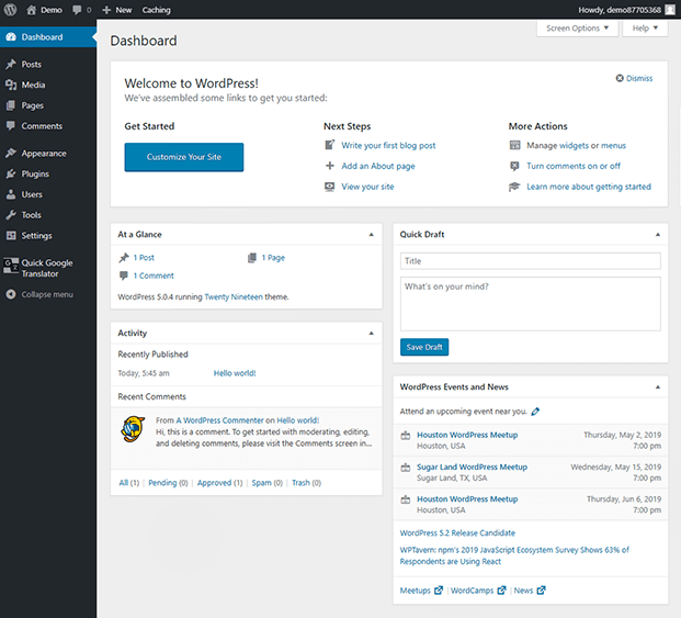 Quick Google Translator WordPress Plugin | InkThemes