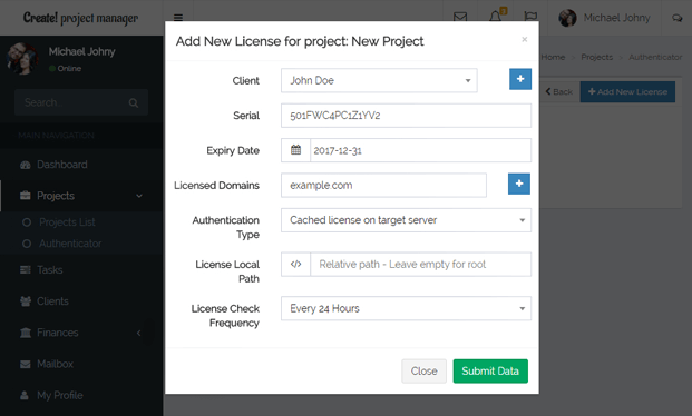 Create - Freelancer Project Management Software PHP Script | InkThemes