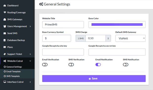 Primesms Premium Sms Gateway Script Inkthemes