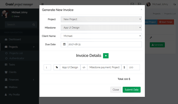 Create - Freelancer Project Management Software PHP Script | InkThemes