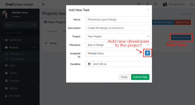 Create - Freelancer Project Management Software PHP Script | InkThemes