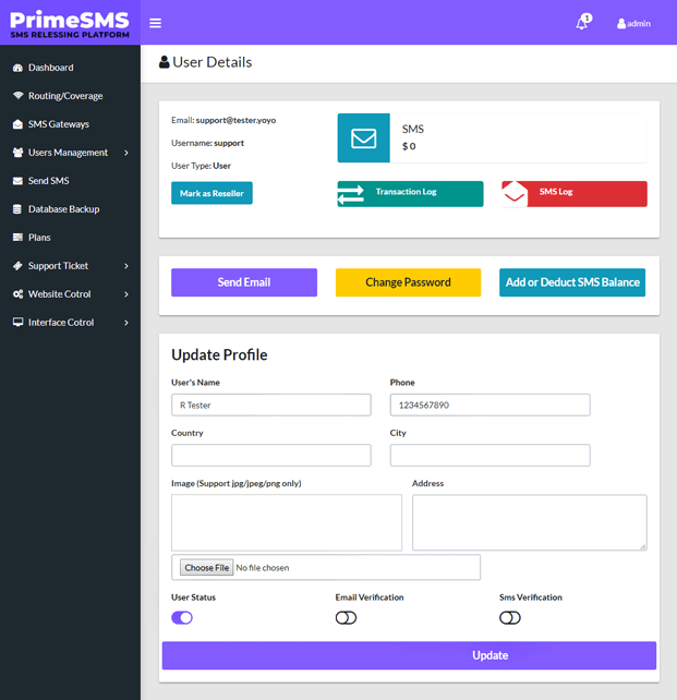 PrimeSMS - Premium SMS Gateway Script | InkThemes