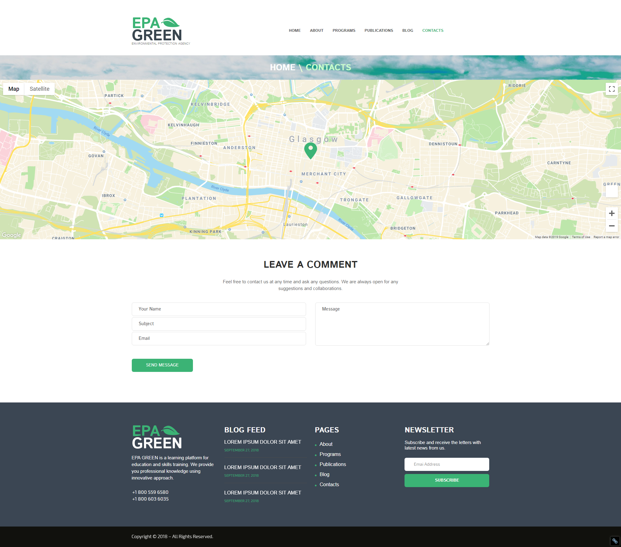 Environmental Responsive WordPress Theme | InkThemes