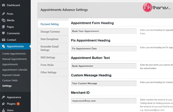 AppointUp - WordPress Appointment Booking Plugin | InkThemes